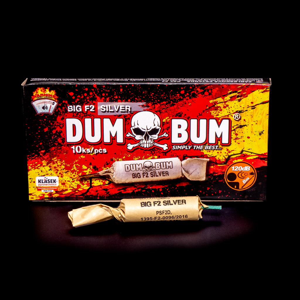Petardy Dum Bum Big F2 silver | Konopné masti, zábavná pyrotechnika